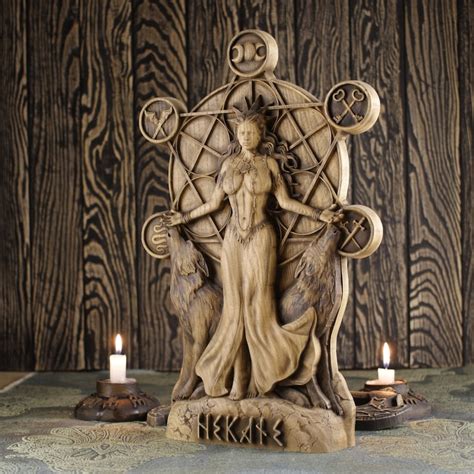Hecate Statue Hekate Hecate Altar Goddess Statue Greek Etsy