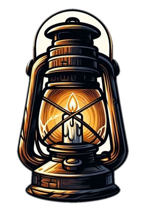 Vintage Oil Lamp Clip Art Perfect For Rustic Decor And Classic