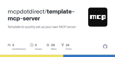 github mcpdotdirect template mcp server template to quickly set up your own mcp server