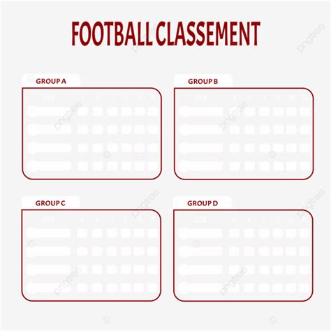 Template Design Of Football Class Chart Vector Design Templates Football Templates Sport Png