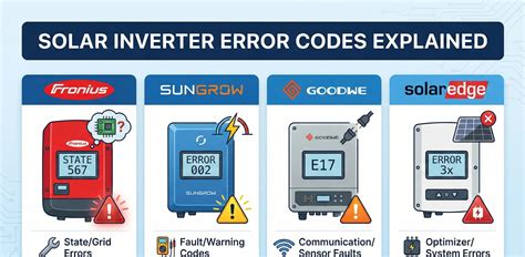 Solar Inverter Error Codes Explained Fronius Sungrow Goodwe And Solaredge