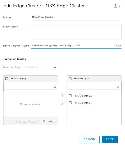 create nsx edge cluster dell emc poweredge mx smartfabric services