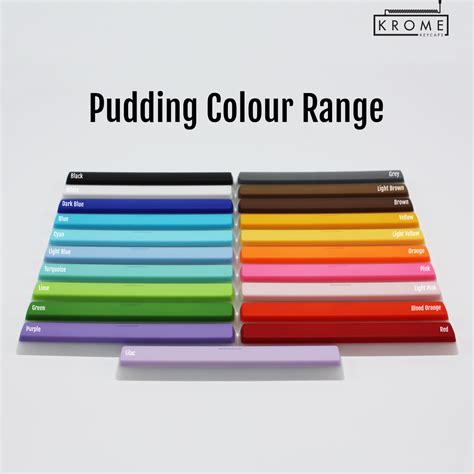 Pudding Keycaps Accent Kit Krome Keycaps Ltd