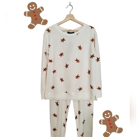 Jane And Delancey Intimates And Sleepwear Womens Gingerbread Pajamas
