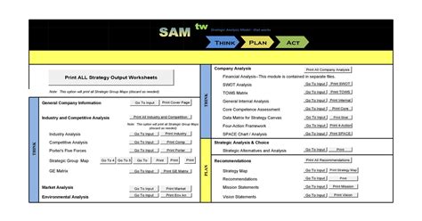 Sales Plan Template Word