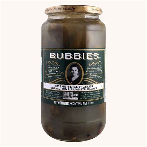 Bubbies Kosher Dill Pickles 1l Refrigerated Saskatoon Herbs N Health