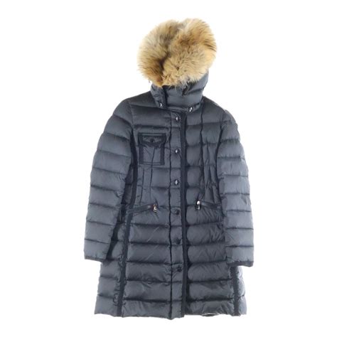 モンクレール 19aw Hermifur エルミファー ファー付き ダウンコート ブラック レディース E20934990015 買取実績