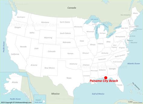 Panama City Beach Map Florida Us Discover Panama City Beach With