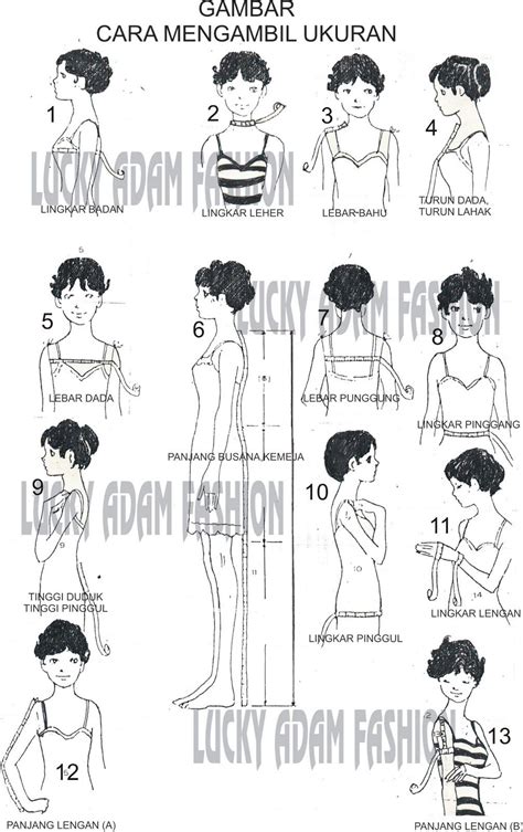 Cara Mengukur Dan Membuat Pola Model Kebaya Artofit