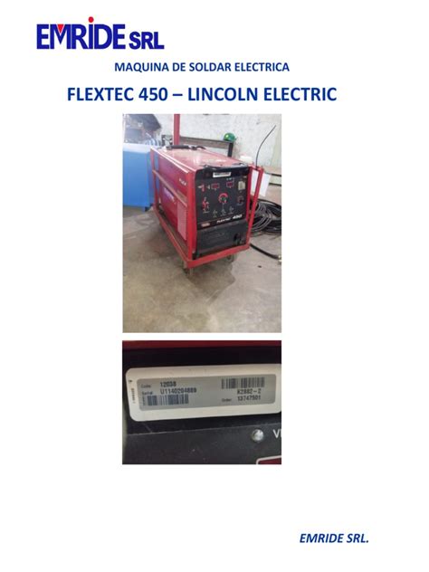 Maquina De Soldar Electric Flextec 450 Pdf