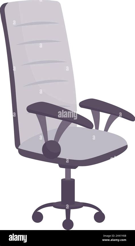 Office Chair Semi Flat Color Vector Object Stock Vector Image And Art Alamy