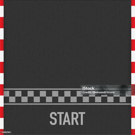 경주 선 트랙 또는로 표 하기를 집회 자동차 또는 카트도로 경주 벡터 배경 벡터 일러스트입니다 출발선에 대한 스톡 벡터 아트 및 기타 이미지 Istock