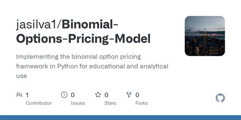 Github Jasilva1binomial Options Pricing Model Implementing The