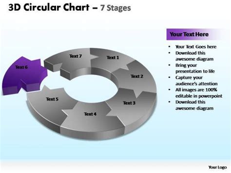 PowerPoint Process Graphic Circular Chart Ppt Template