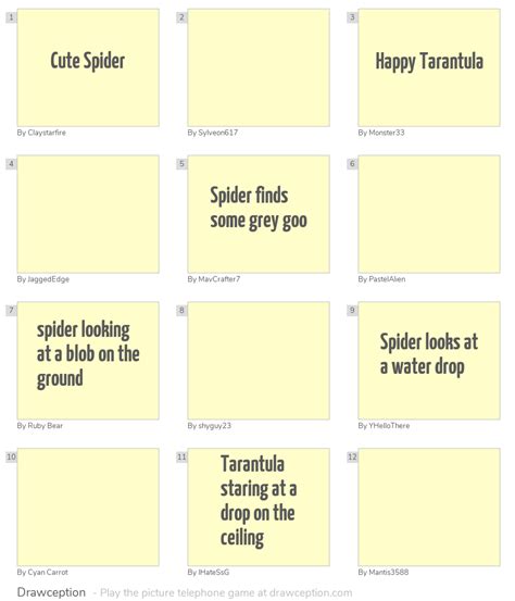 Cute Spider Drawception