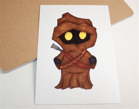 Mini Jawa 4x6 Print Star Wars Fan Art Chibi Etsy