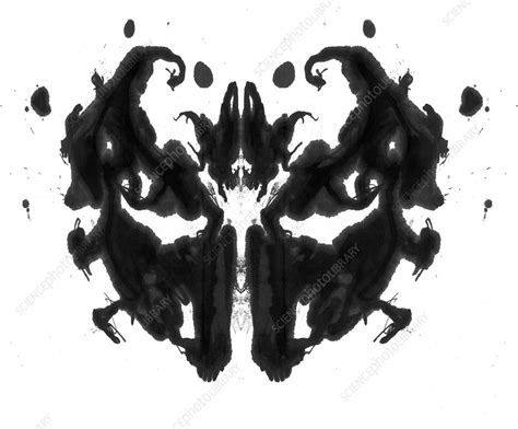 Rorschach Type Inkblot Stock Image C017 2407 Science Photo Library