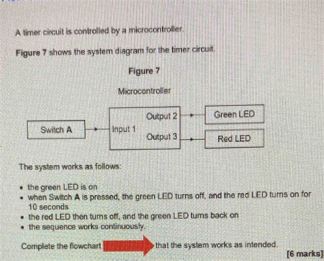 Solved A Timer Circuit Is Controlled By A Microcontroller Figure Shows The System Diagram