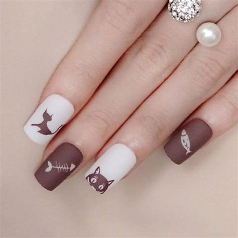 30 Purrfect Cat Nail Designs That Nobody Can Resist Cat Nail Art Cat
