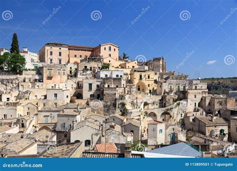 Matera Sassi Italia Foto Editorial Imagen De Italiano 113809501