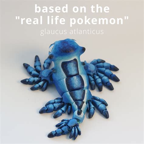 Fichier Stl Dragon Bleu Glaucus Atlanticus Le Pokémon De La Vraie