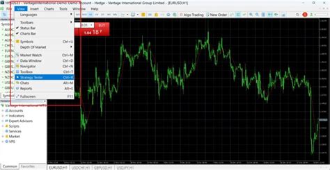 how to backtest with metatrader 5 strategy tester vantage