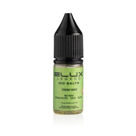 Elux Legend Fresh Mint Nic Salt E Liquid Et Uk