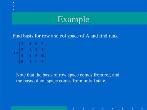 PPT 5 2 Rank Of A Matrix PowerPoint Presentation Free Download ID 3270340