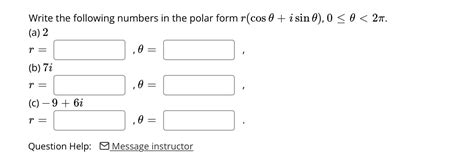 solved 8 3 8 convert the complex number z 6 cos π 4 i