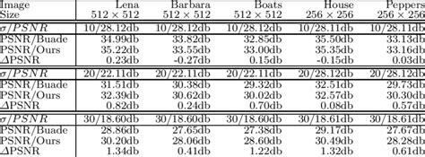 Comparison Between The Non Local Means Filter With Baudes Parameters