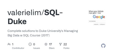 Github Valerielimsql Duke Complete Solutions To Duke Universitys