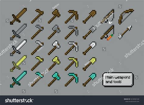 How To Draw Minecraft Weapons