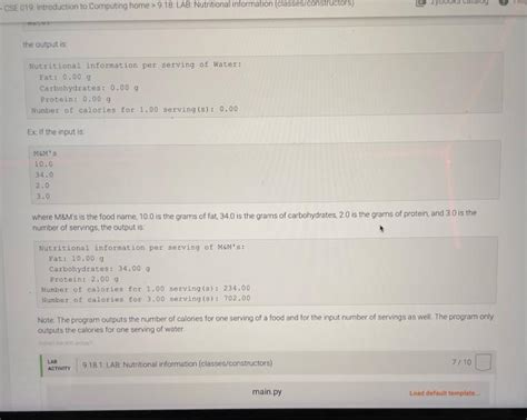 Solved Class Fooditem 4 Todo Define Constructor With