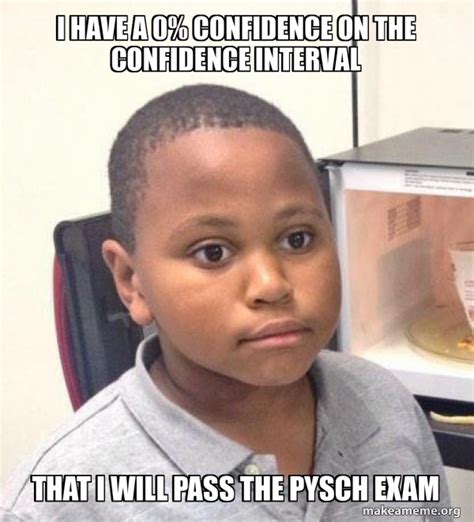 I Have A 0 Confidence On The Confidence Interval That I Will Pass The