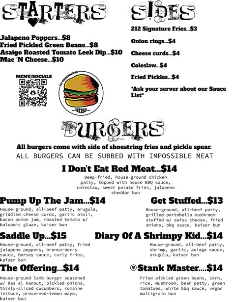 212 Grindhouse Updated Menu As Of 123