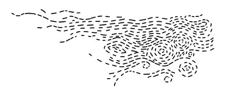 dashed line forming image monochrome drawings 17549407 vector art at