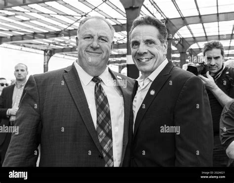New York Ny June 9 2021 Gary Labarbera And Governor Andrew Cuomo Pose After Ceremony For