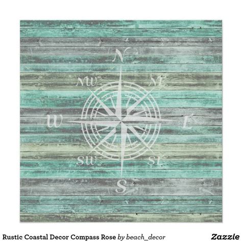 Rustic Coastal Decor Compass Rose Zazzle In 2024 Rustic Coastal