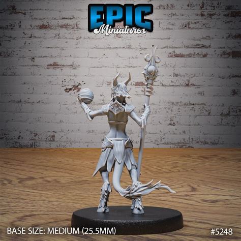 3d Printable Satyr Tiefling Female Warlock Pan Warrior Forest Fey Fighter Demonic Faun