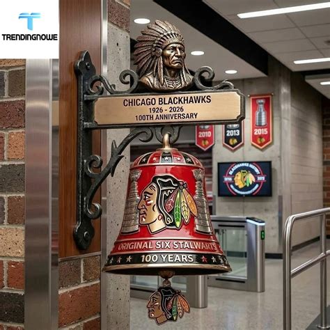 Chicago Blackhawks 100th Anniversary Commemorative Bell 1926 2026