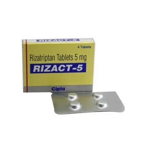 Rizatriptan 5 Mg Tablets At ₹ 800strip Rizatriptan Benzoate Tablet