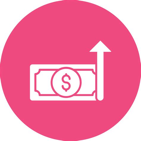 Inflation Glyph Circle Background Icon 17679082 Vector Art At Vecteezy