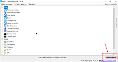 WIN X MENU EDITOR CHO WINDOWS VÀ WINDOWS thuthuatvitinh