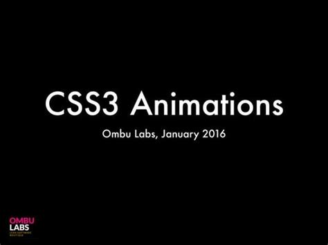 Css3 Animation Pptx Web Development Internet