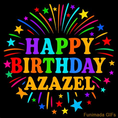 Happy Birthday Azazel Fireworks Gif Download On Funimada Com