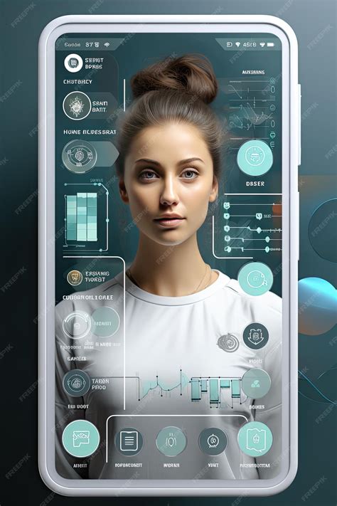 Premium Ai Image Healthcare App Ui Mockup Generate A Userfriendly Ui