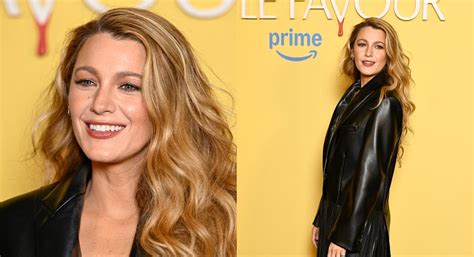 Blake Lively Goes Edgy With Bold Fringe And Leather Jacket By David Koma For ‘another Simple