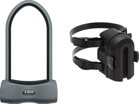 Abus 770a 160hb230 Smartx Black Connected U Lock Uskf Mount