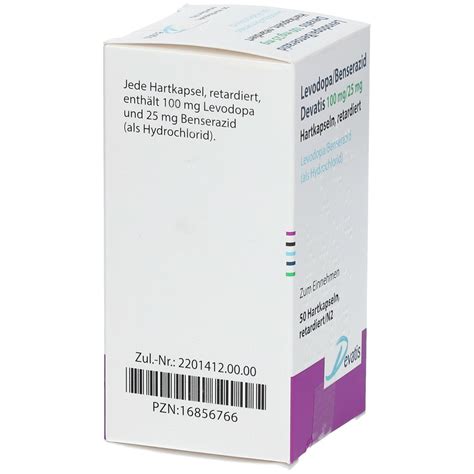 Levodopa Benserazid Devatis 100 Mg 25 Mg 50 St Mit Dem E Rezept Kaufen Shop Apotheke