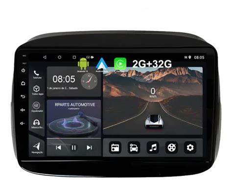 Kit Multimidia 9 Polegadas Android Fiat Mobi Black Piano Frete Grátis